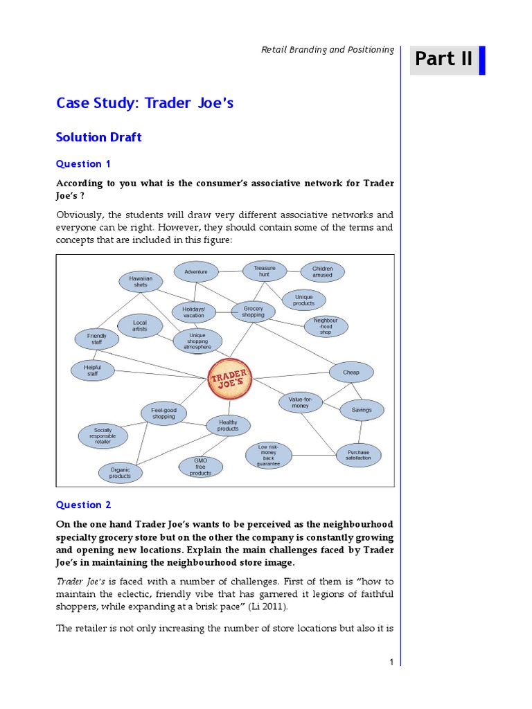 Trader Joe's Case Solution | PDF | Retail | Brand