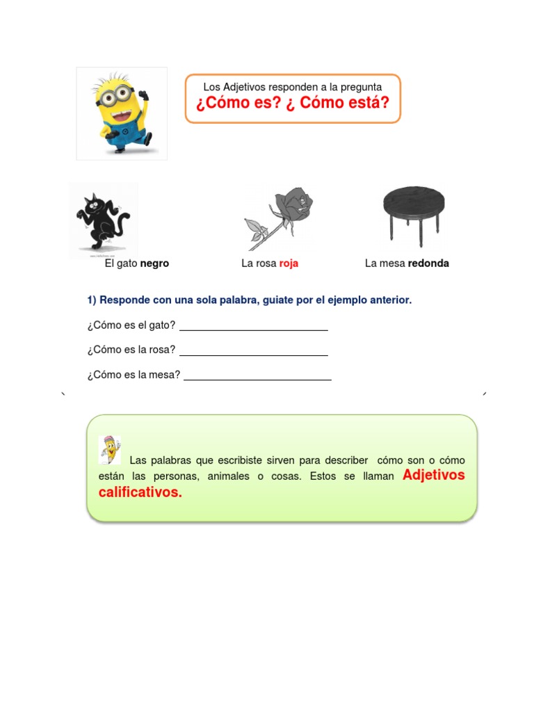 Ejemplos de Adjetivos Calificativos | PDF | Adjetivo | Filología