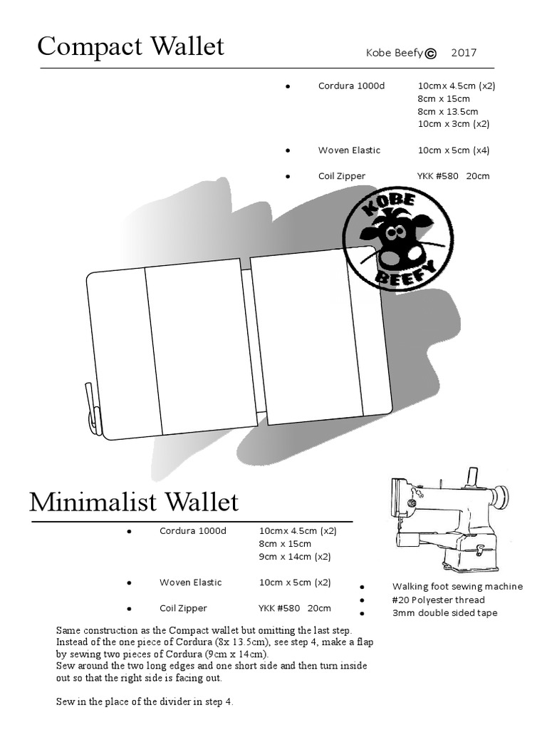 Wallet Pattern | PDF | Textiles | Textile Arts