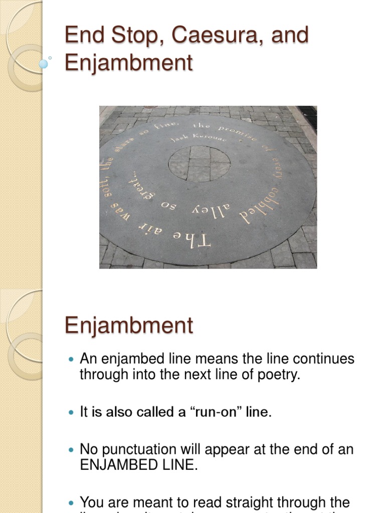 Enjambment and Caesura Explained | PDF | Poetic Form | Language Mechanics