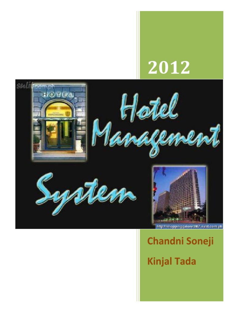 Hotel Management System | PDF | Microsoft Windows | Point Of Sale