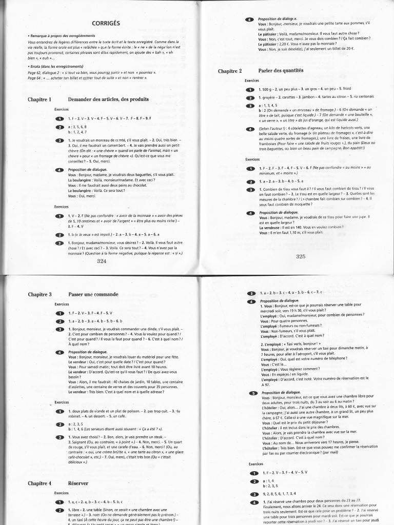 Communication Progressive Du Francais Corrig S | PDF