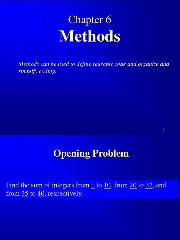 Chap 6 Week 2 Pdf Parameter Computer Programming Method Computer Programming