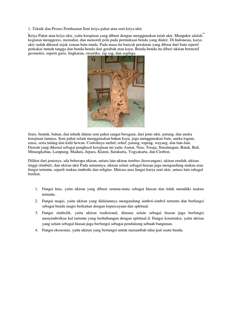 Teknik Pembuatan Seni Kriya | PDF