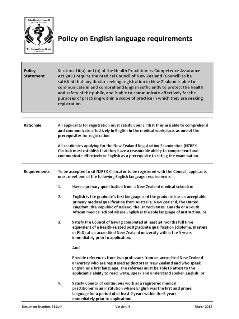 English Language Policy PDF | PDF | International English Language ...