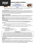 Honors American Lit Syllabus 2019-20 | PDF | Reading Comprehension ...