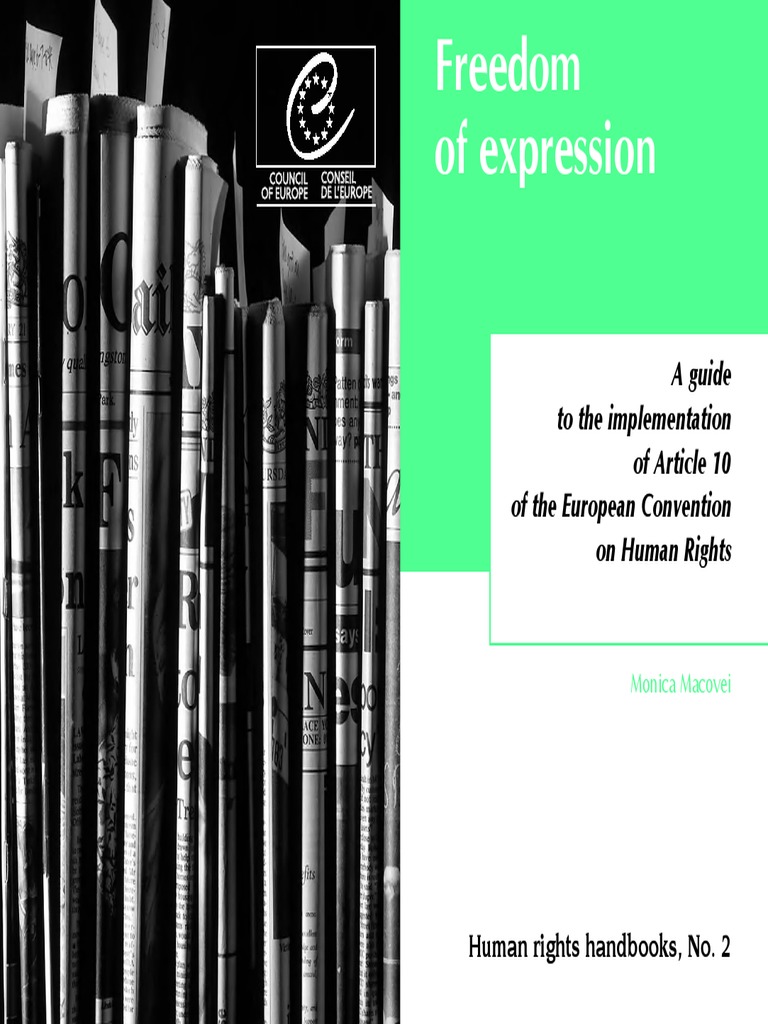 Freedom of Expression - A Guide To The Implementation of Article 10 of ...
