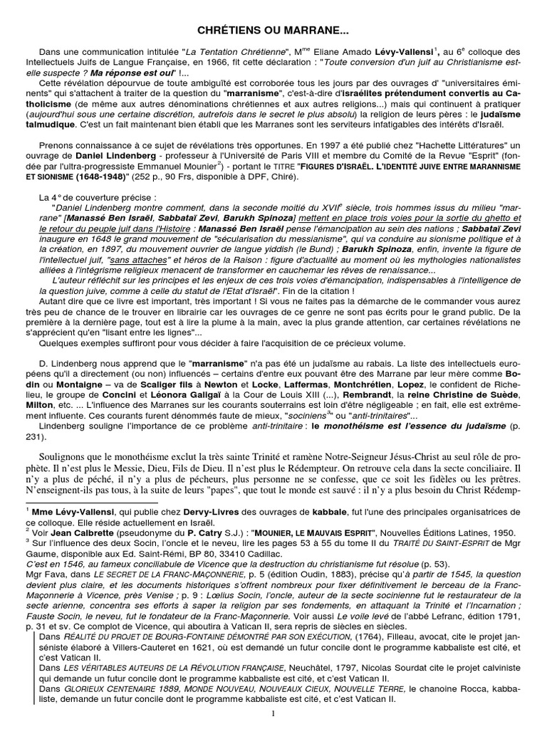 "Chrétienté et Marranisme Décryptés" | PDF | Juifs | Kabbale