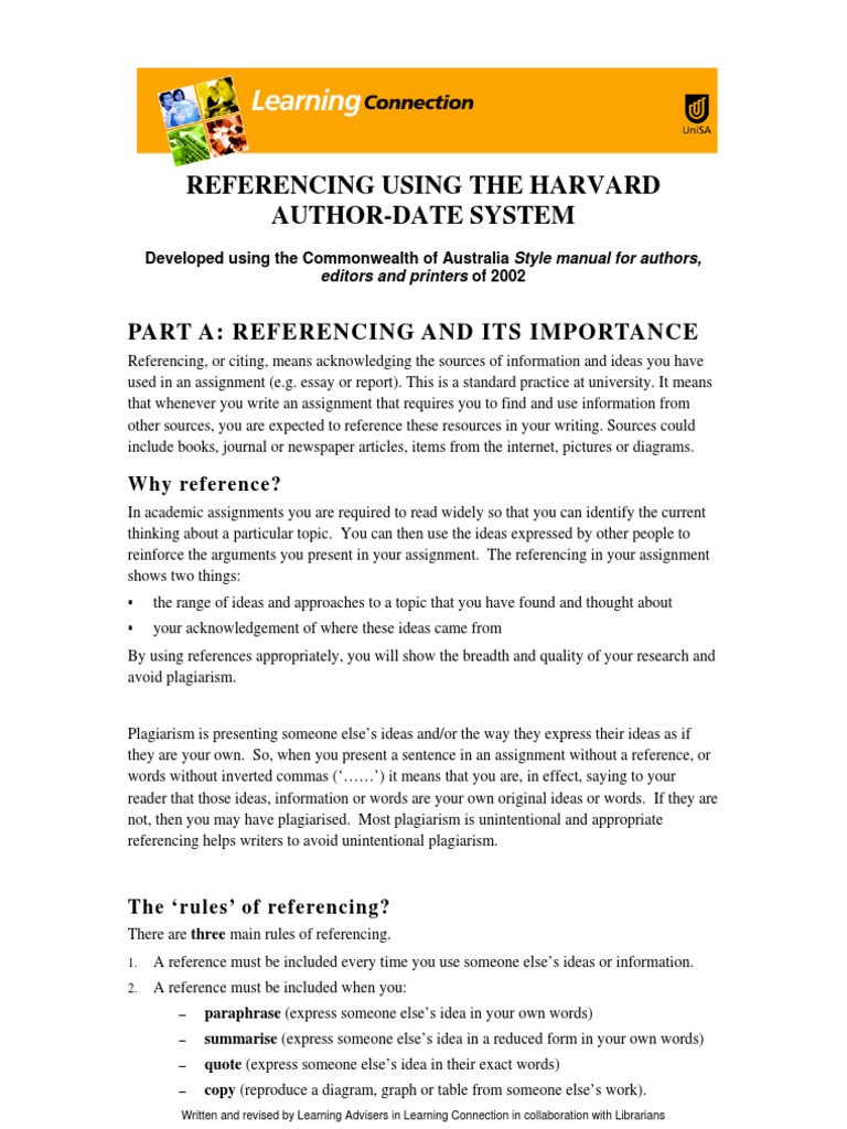 Harvard-Referencing 4 Students | PDF | Language Arts & Discipline