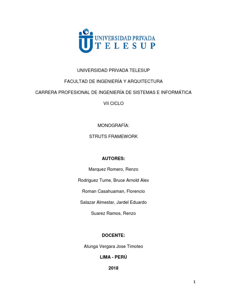 Struts Framework: Guía para Desarrolladores | PDF | Marco de software | Páginas del servidor Java
