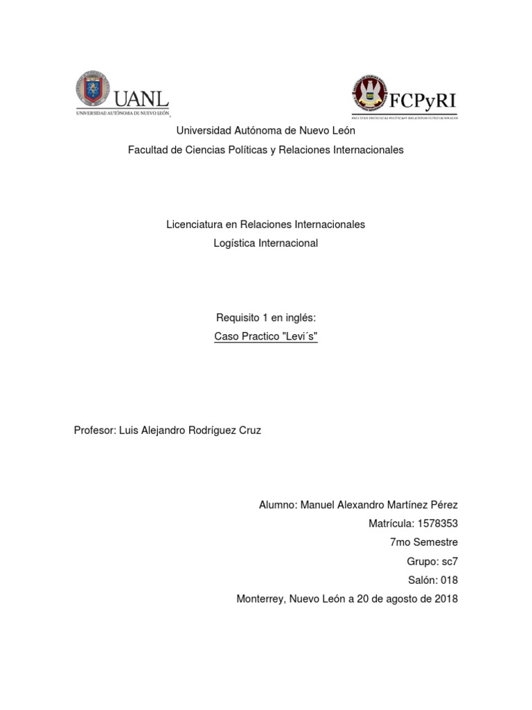 Caso Levis | Descargar gratis PDF | Pantalones | Marca