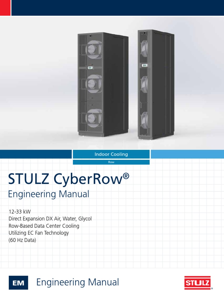 Stulz Cyberrow: Engineering Manual | PDF | Air Conditioning | Heat Exchanger