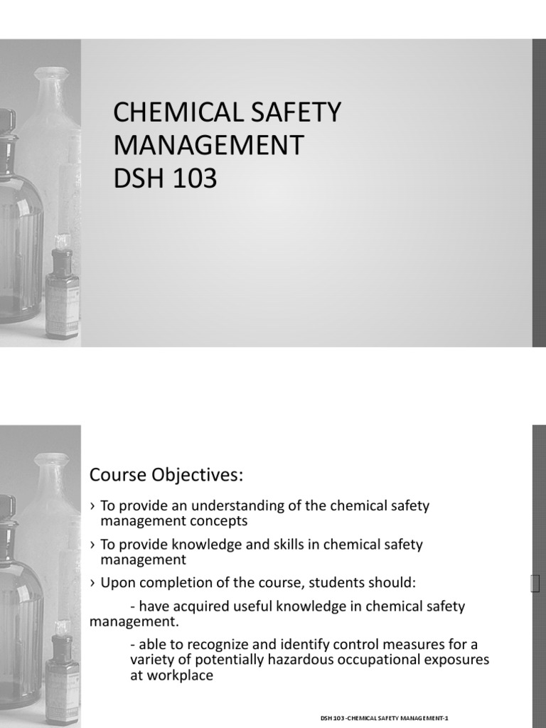 Chemical Safety Management-Rhh | PDF | Chemical Bond | Molecules