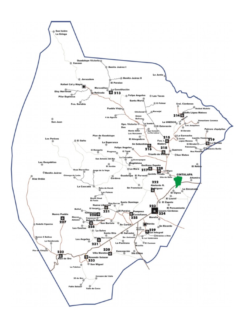 Mapa Cintalapa