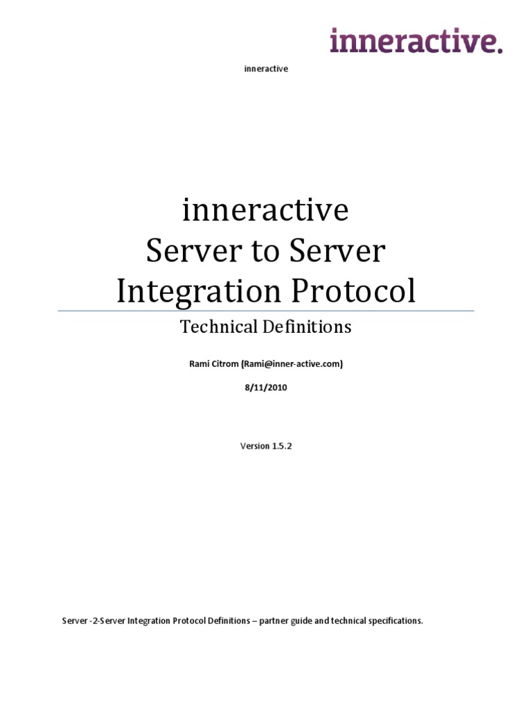 M2M Server-To-Server Protocol Definition V 1.5.2 | PDF | Hypertext Transfer Protocol | Html