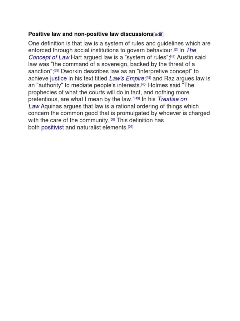 Positive Law and Non | PDF