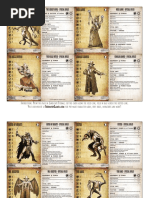 Munchkin Character Sheet | PDF