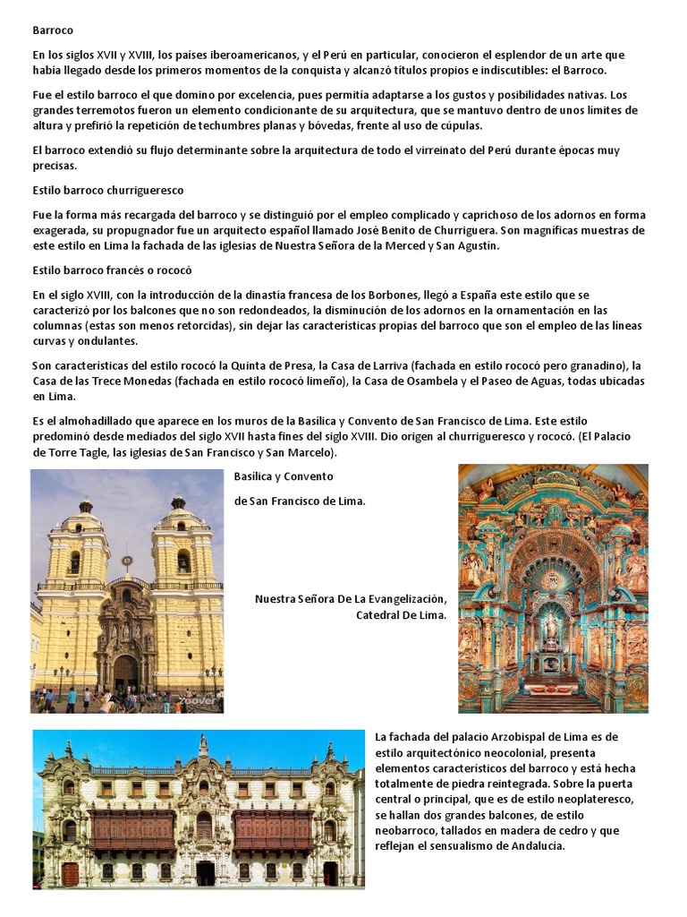 Barroco | PDF | Barroco | Lima