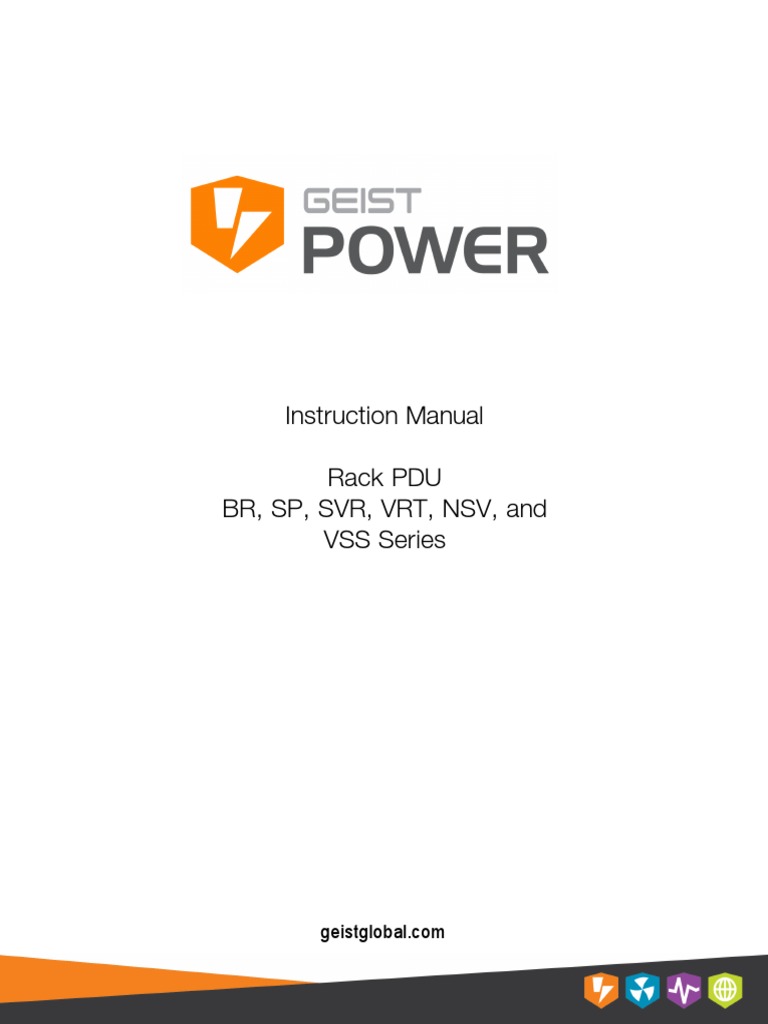 Instruction Manual Rack PDU BR, SP, SVR, VRT, NSV, and VSS Series | PDF ...