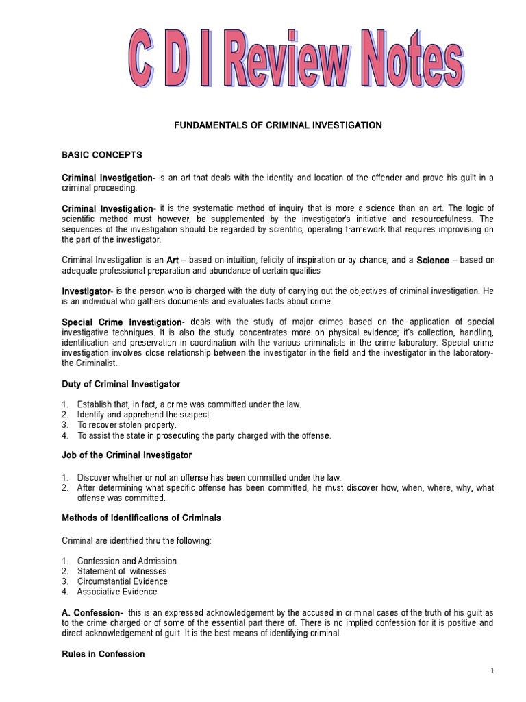 CDI | PDF | Right To Silence | Miranda Warning