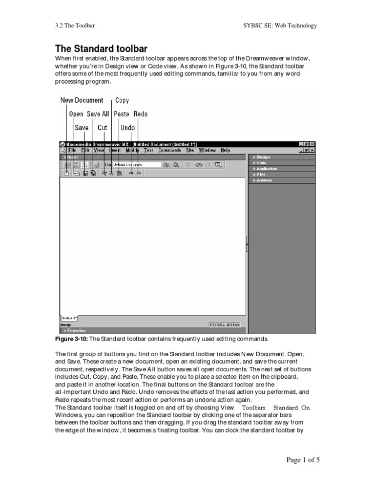 3.2 The Toolbar | PDF | Cascading Style Sheets | Java Script