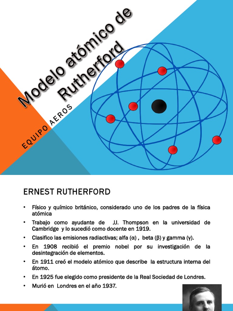 Modelo Atómico de Rutherford | PDF | Núcleo atómico | Desintegración radioactiva