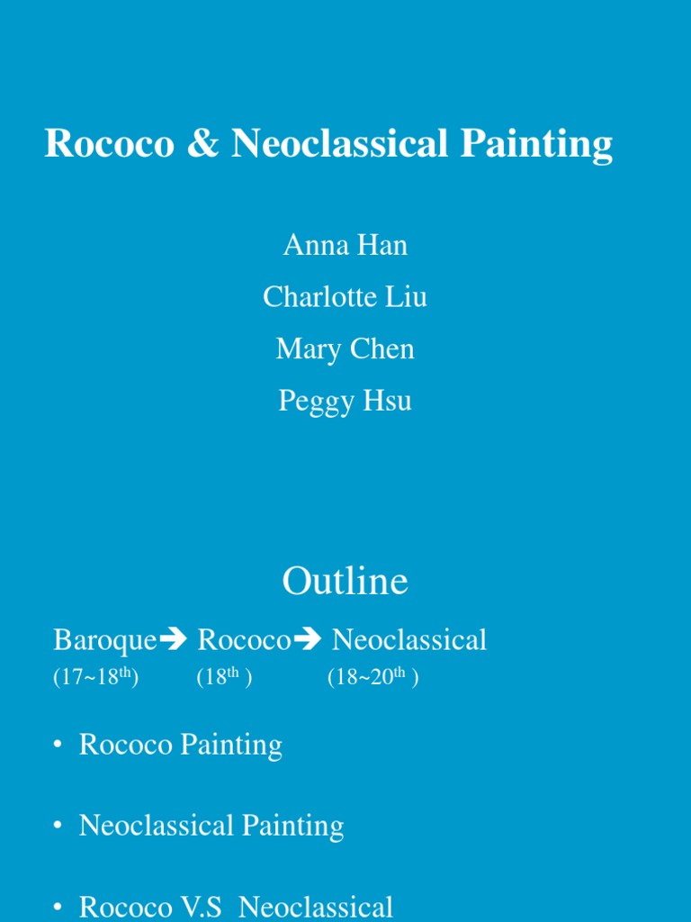 Rococo vs Neoclassical Painting Guide | PDF | Western Art | Art Movements