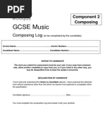 2018 GCSE Eduqas Composition Briefs | PDF | Musical Compositions | Sound