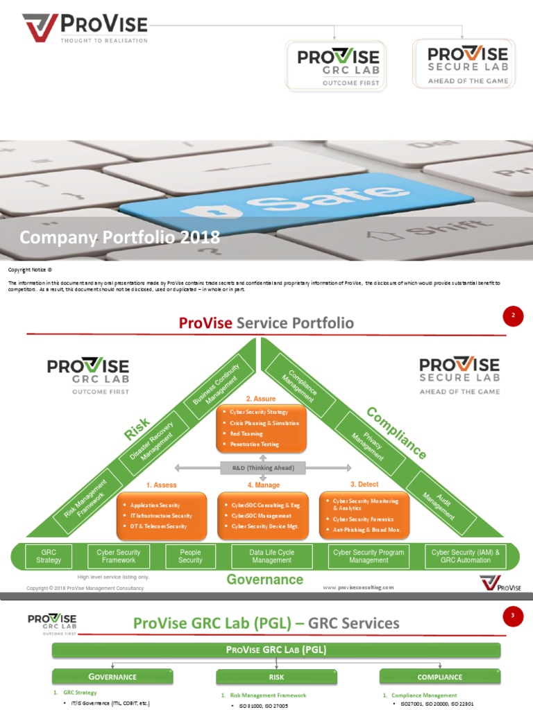 ProVise Company Portfolio - 2018 | Download Free PDF | Chief Operating ...