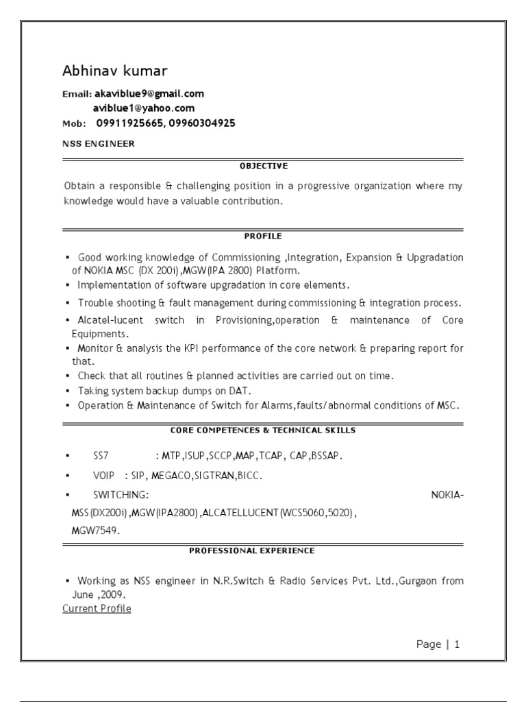 Avinav Resume NSS | PDF