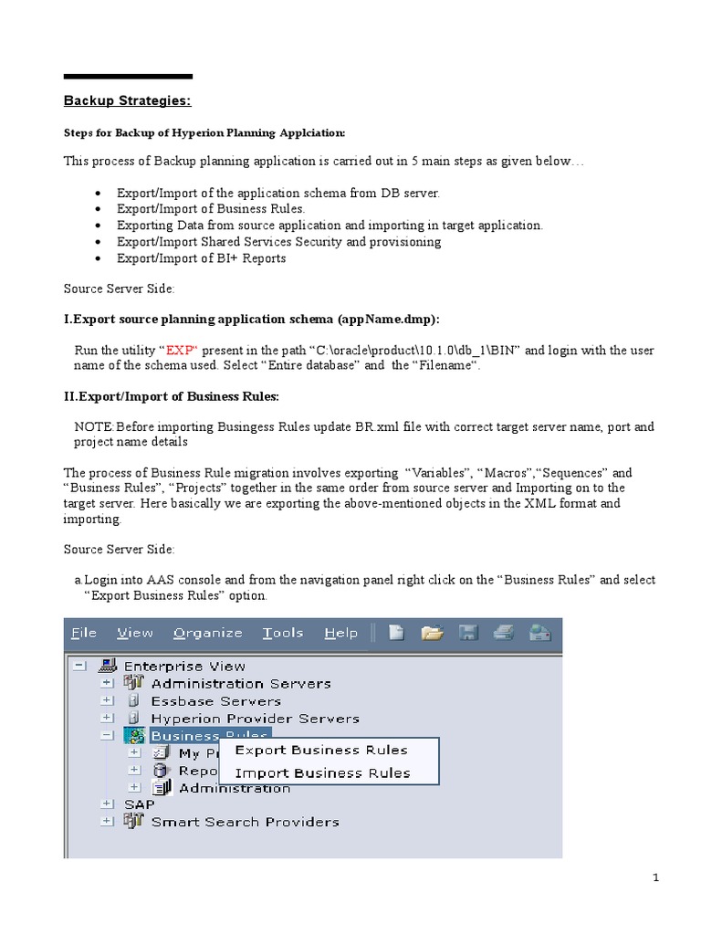 Backup - Steps For Hyp Planning | PDF | Backup | Command Line Interface
