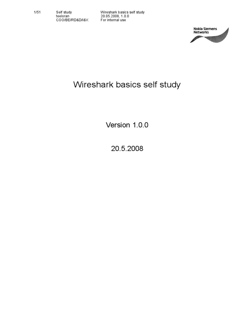 Wireshark Basics Self Study | PDF | Transmission Control Protocol | Port (Computer Networking)
