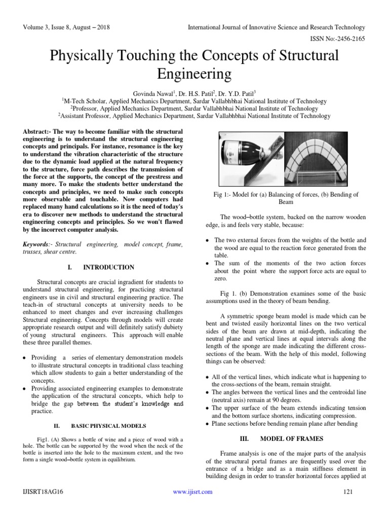Physically Touching The Concepts of Structural Engineering | PDF | Beam ...