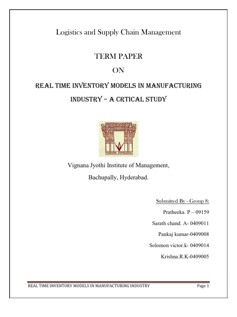 Inventory Model LSCM | PDF | Coca Cola | Inventory