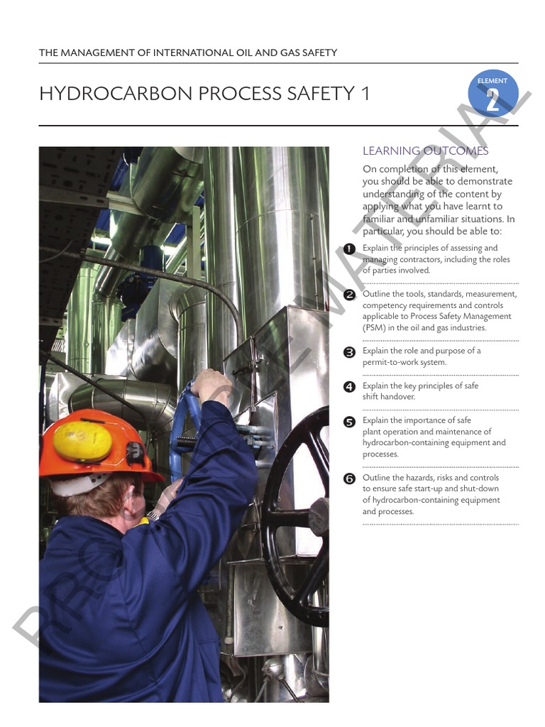 UNIT IOG SAMPLE MATERIAL - Hydrocarbon Process Safety PDF | PDF | Fires ...