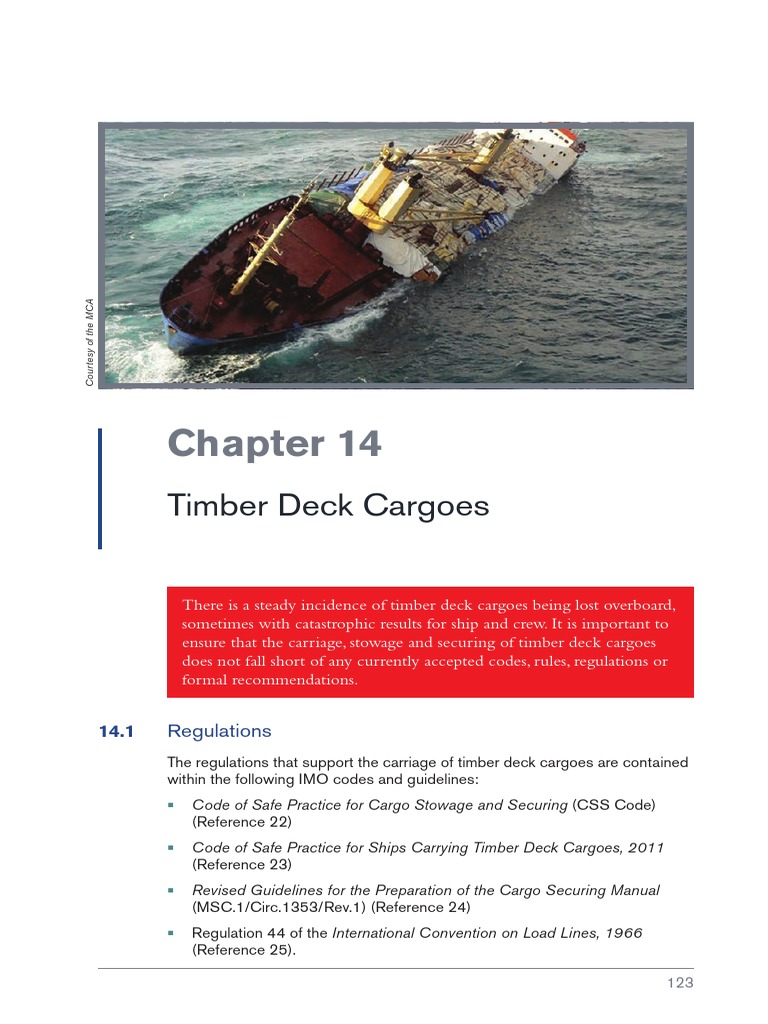 Timber Deck Cargoes | PDF | Shipping | Water Transport