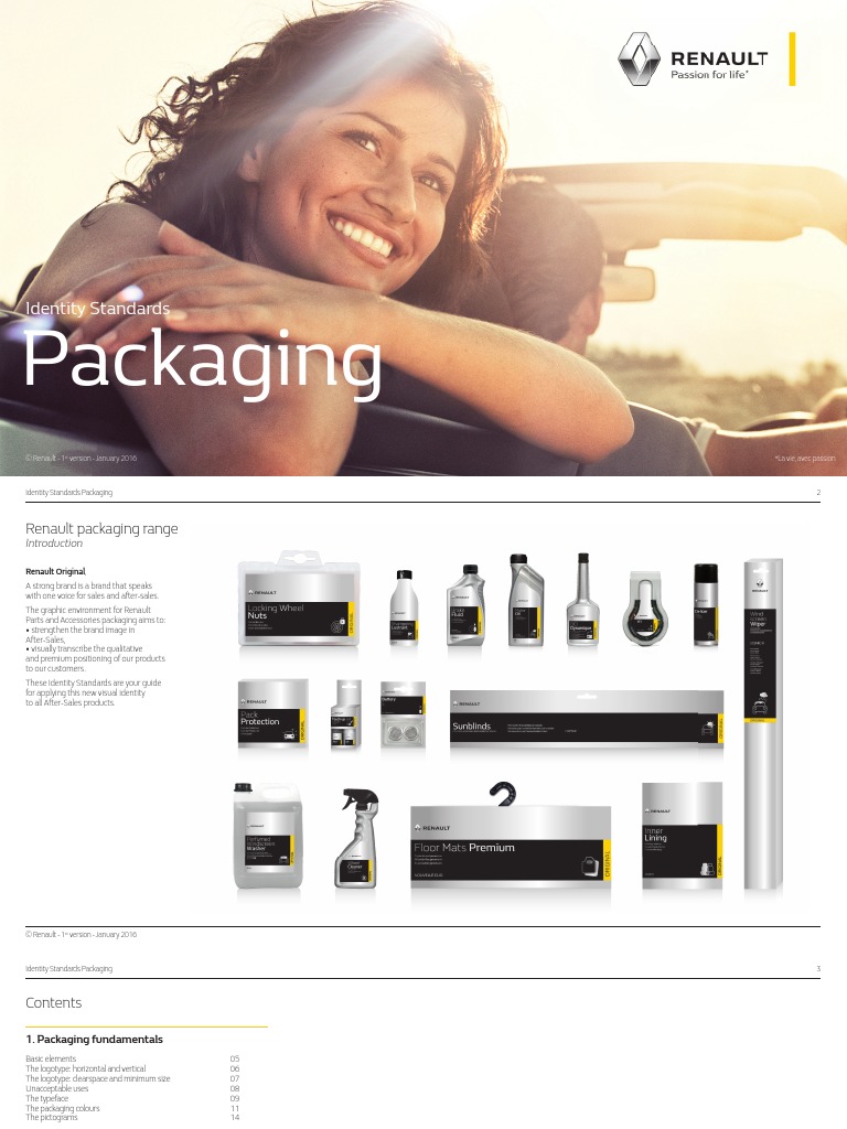 Charte Packaging Renault 2016 UK | PDF | Page Layout | Logos