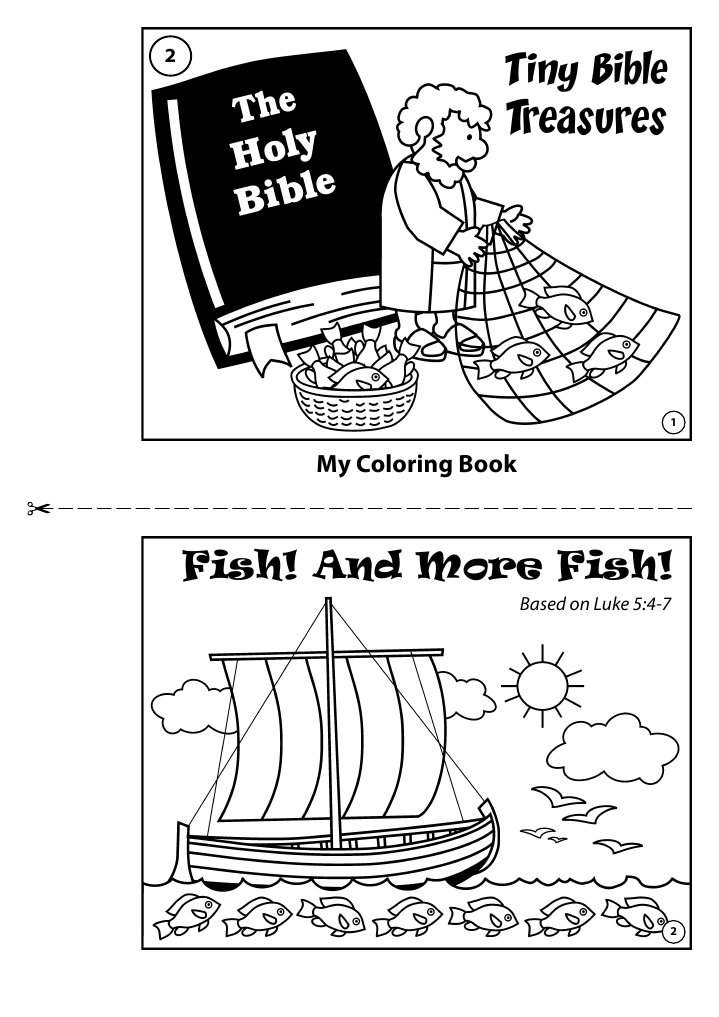 Jesus Miraculous Catch Of Fish Coloring Pages
