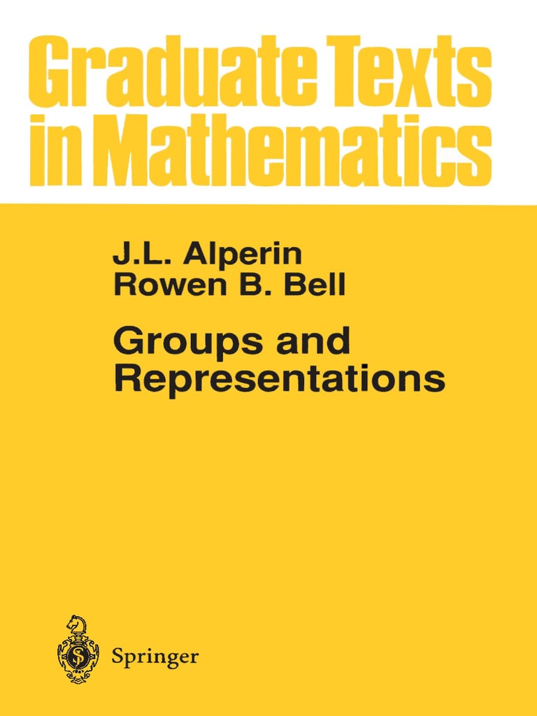 Groups and Representations | PDF | Index Of A Subgroup | Group (Mathematics)