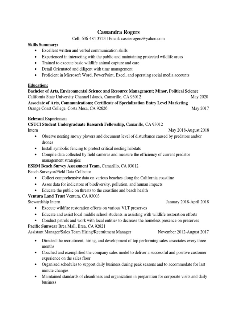 Resume Updated2018 | PDF | California | Recruitment