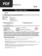SDS R22 | PDF | Fires | Materials