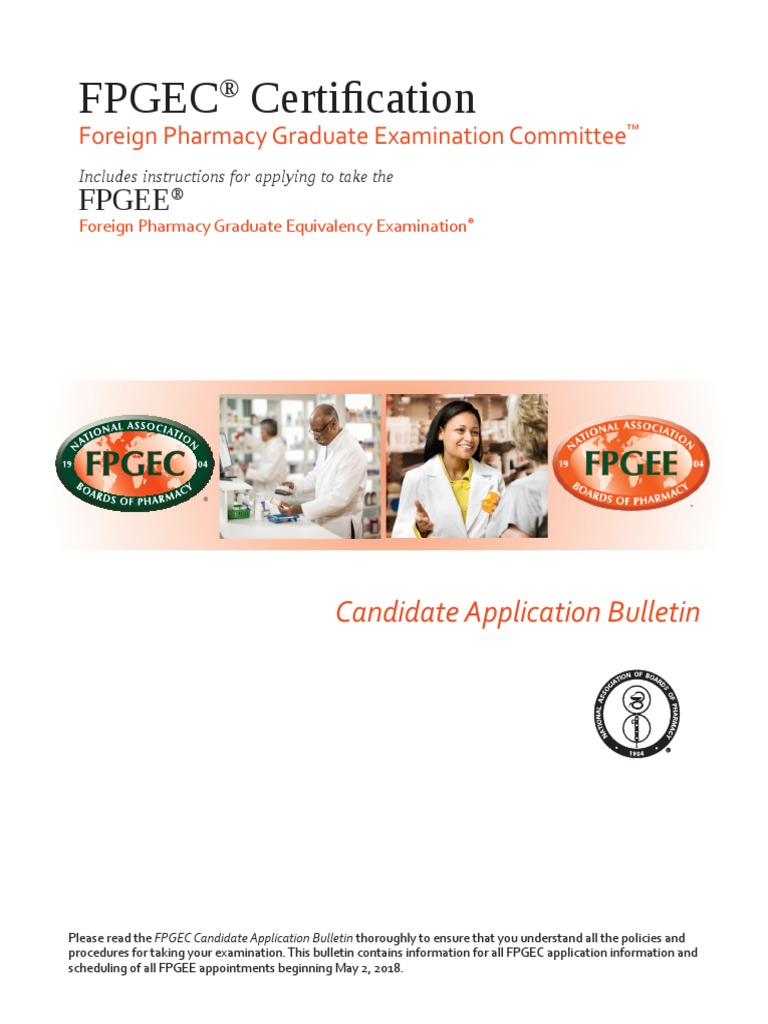 Fpgec Certification: Fpgee | PDF | Licensure | Identity Document