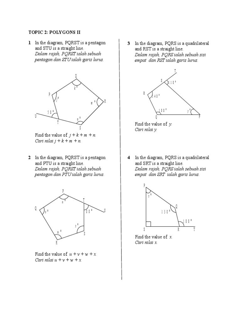 Topic 2 - Polygons II-1 | PDF