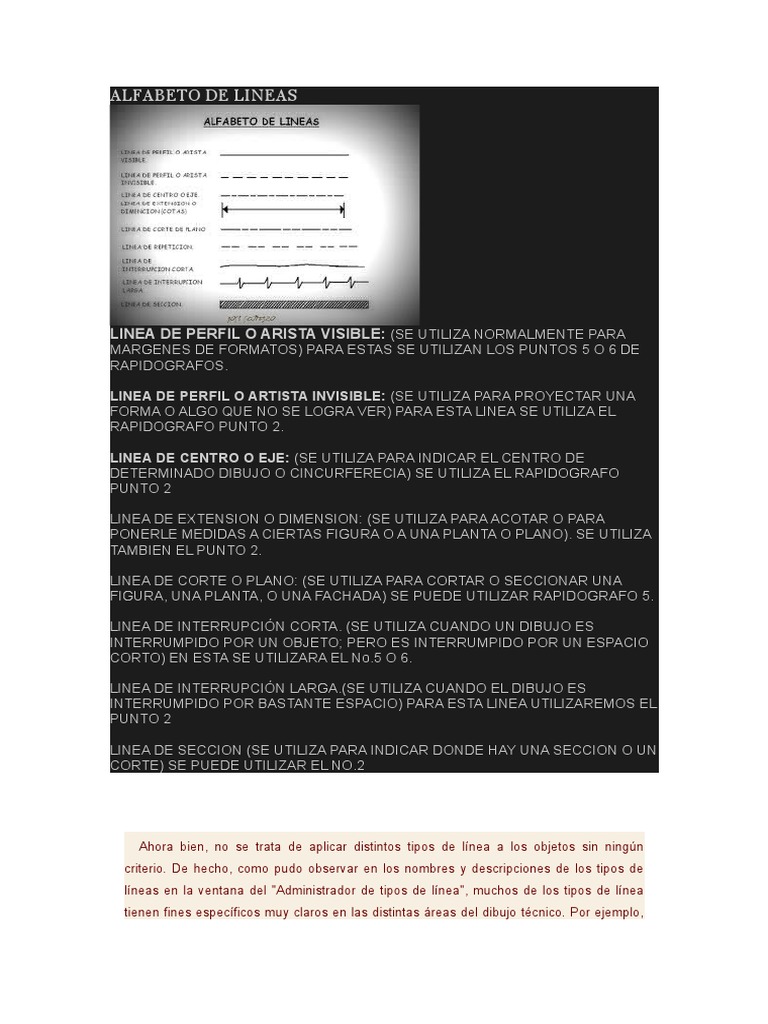 Alfabeto de Lineas | Dibujo | Dibujo técnico
