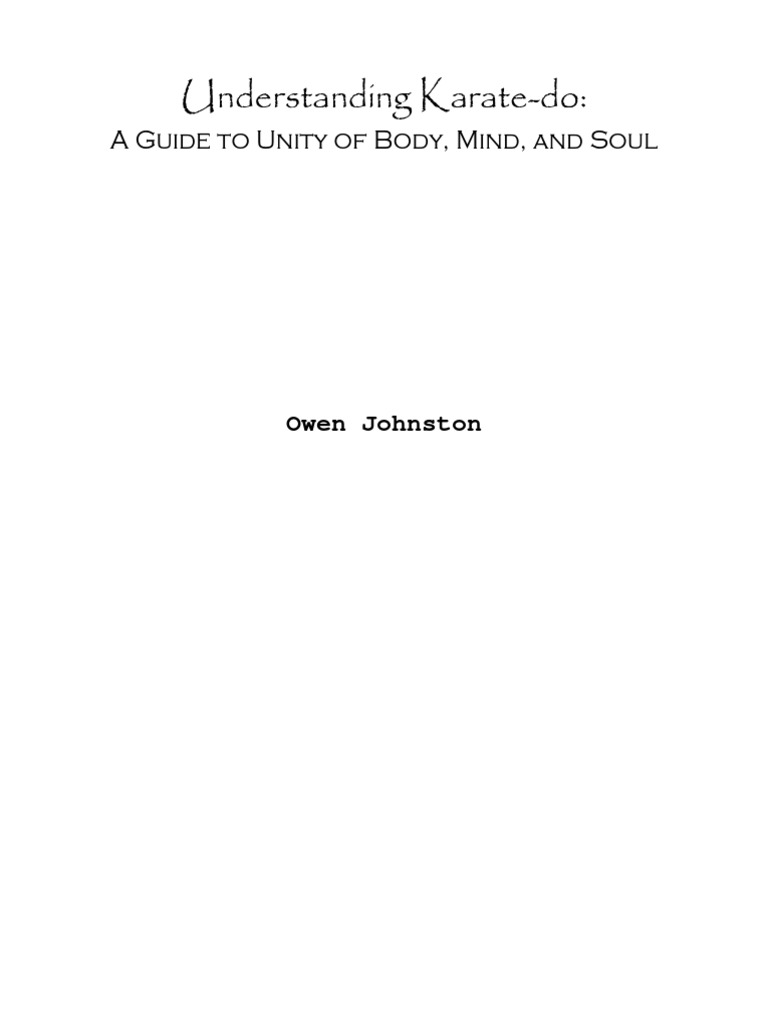 Understanding Karate | PDF