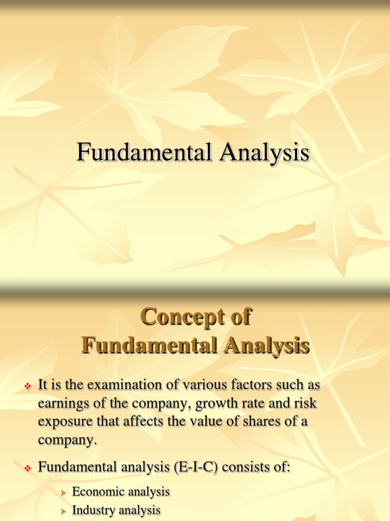 Fundamental Analysis | PDF | Economic Indicators | Income Statement