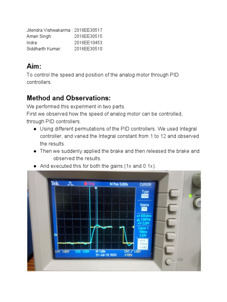 Control Report PDF | PDF | Control Theory | Cybernetics