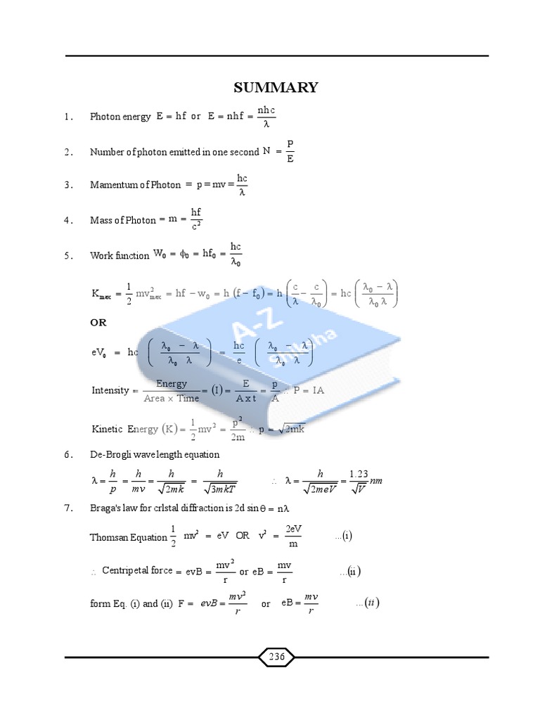 Photon Energy and Momentum Concepts | PDF | Photoelectric Effect | Electronvolt