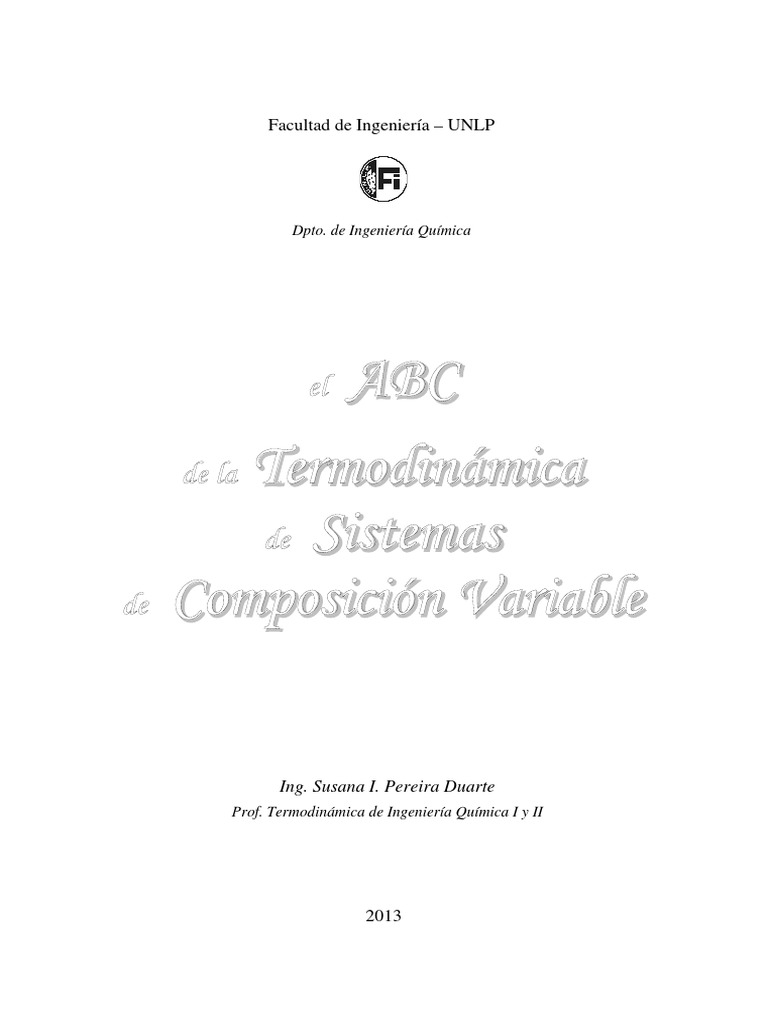 Termo II Teoria 2013 PDF | PDF | Equilibrio químico | Energía libre de Gibbs