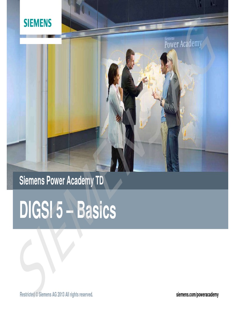 DIGSI 5 BasicCourse 2013 | PDF | Electric Power Transmission | Automation
